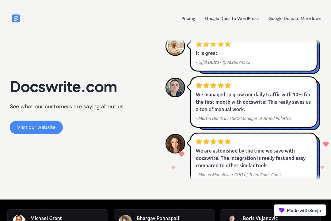 Export Google Docs to WordPress in 1-Click